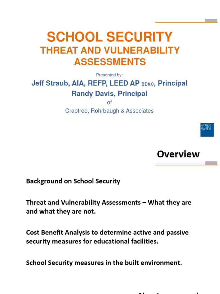 SCHOOL SECURITY Threat Assessment | PDF | Vulnerability (Computing ...