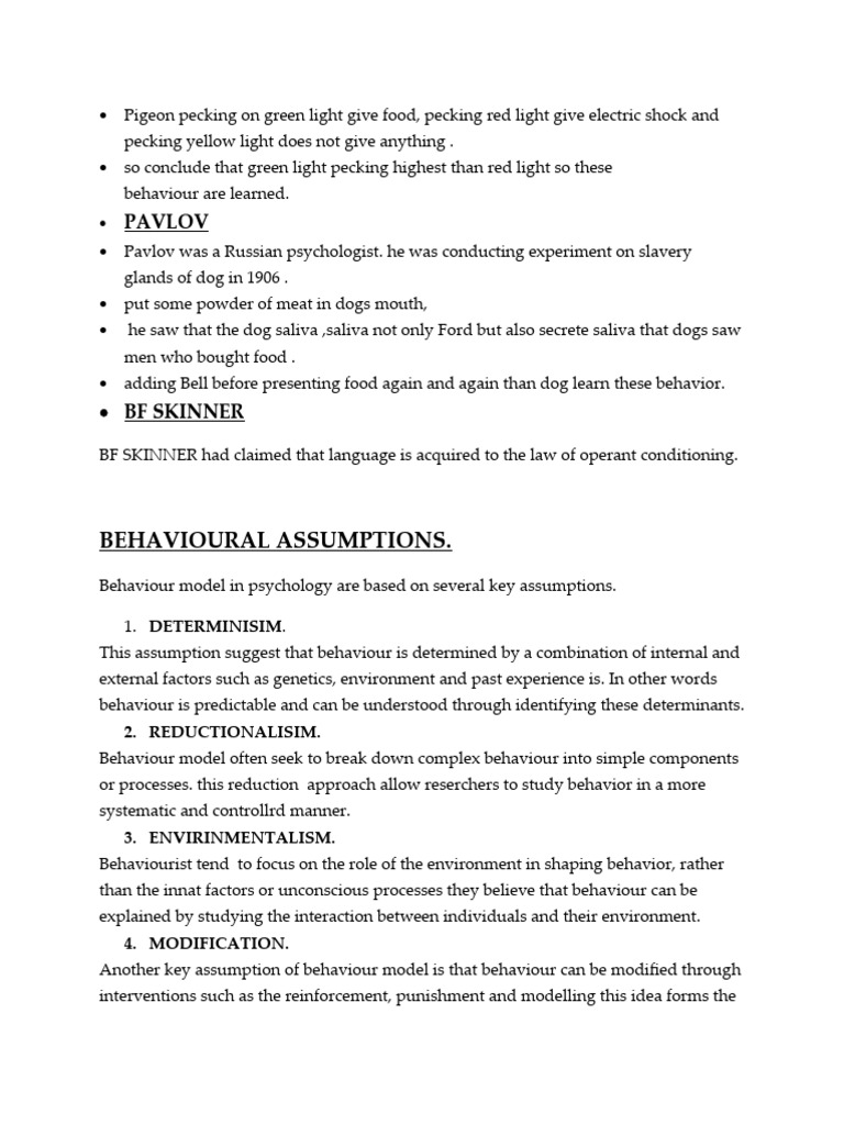 Pigeon Pecking and Behavioral Learning | PDF | Science & Mathematics