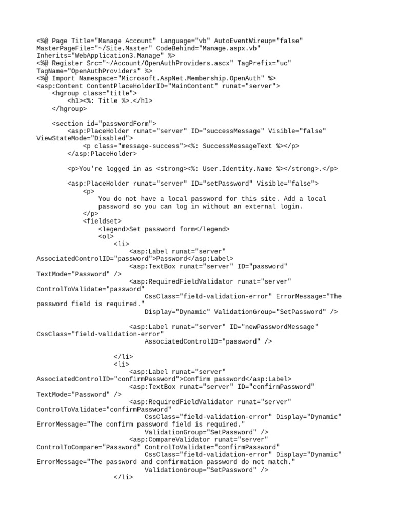 Manage.aspx | PDF | Login | Password