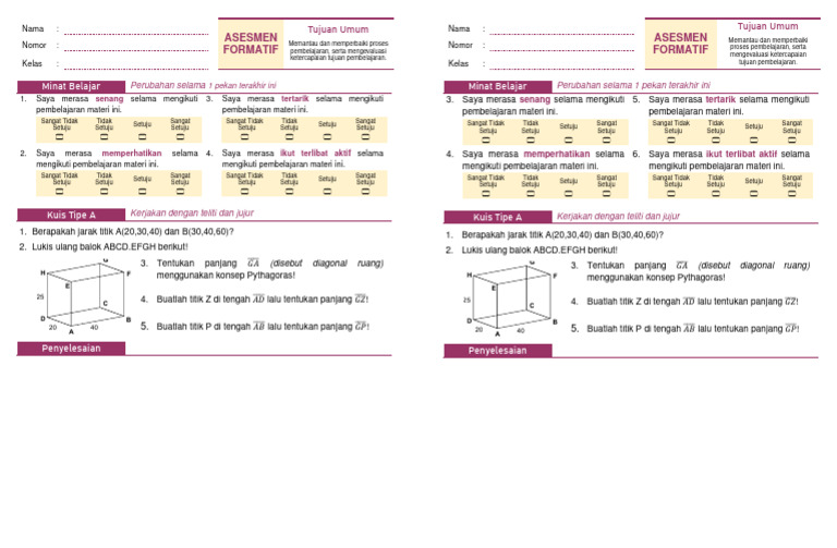 LJK Tipe A - LKPD 2 | PDF