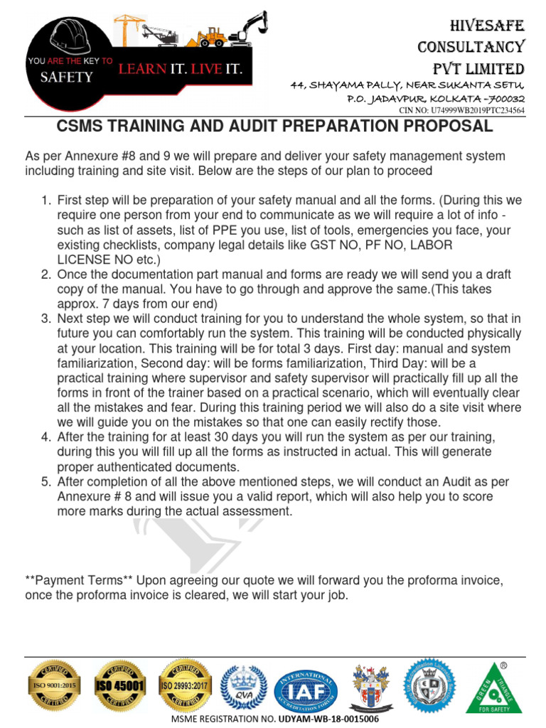 csms training proposal | PDF