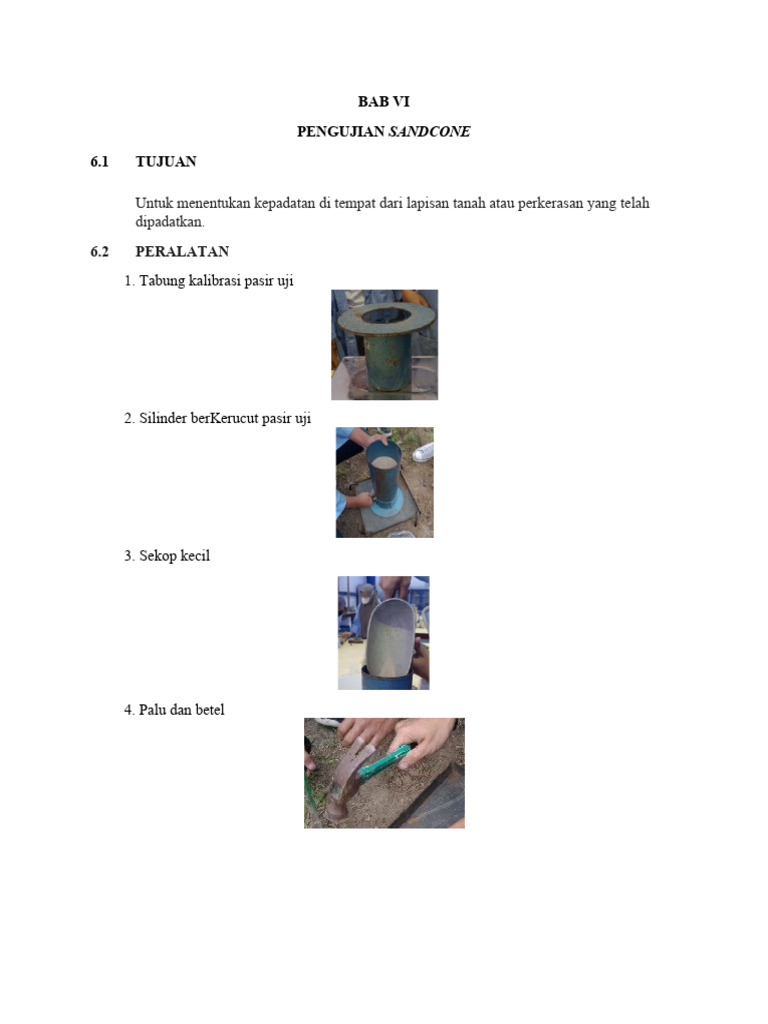 Pengujian Kepadatan Tanah | PDF