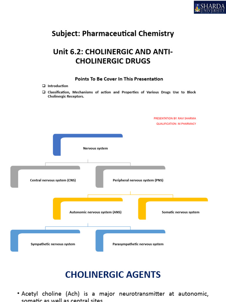 Cholinergic and Anticholinergic | PDF | Acetylcholine