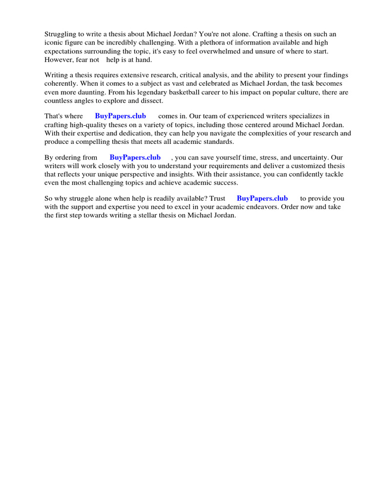 Research Paper Topics About Michael Jordan PDF Chicago Bulls