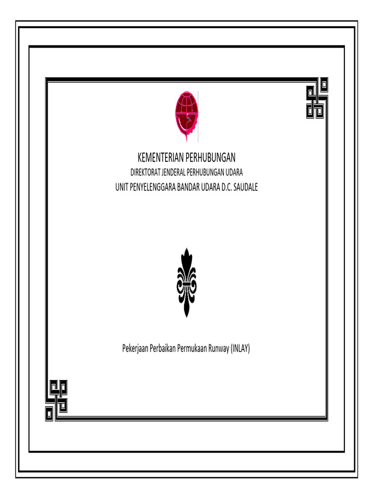 Gambar Perbaikan Permukaan Runway Inlay | PDF