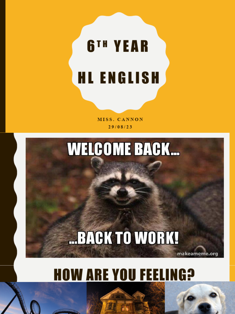 6th Year-English | PDF