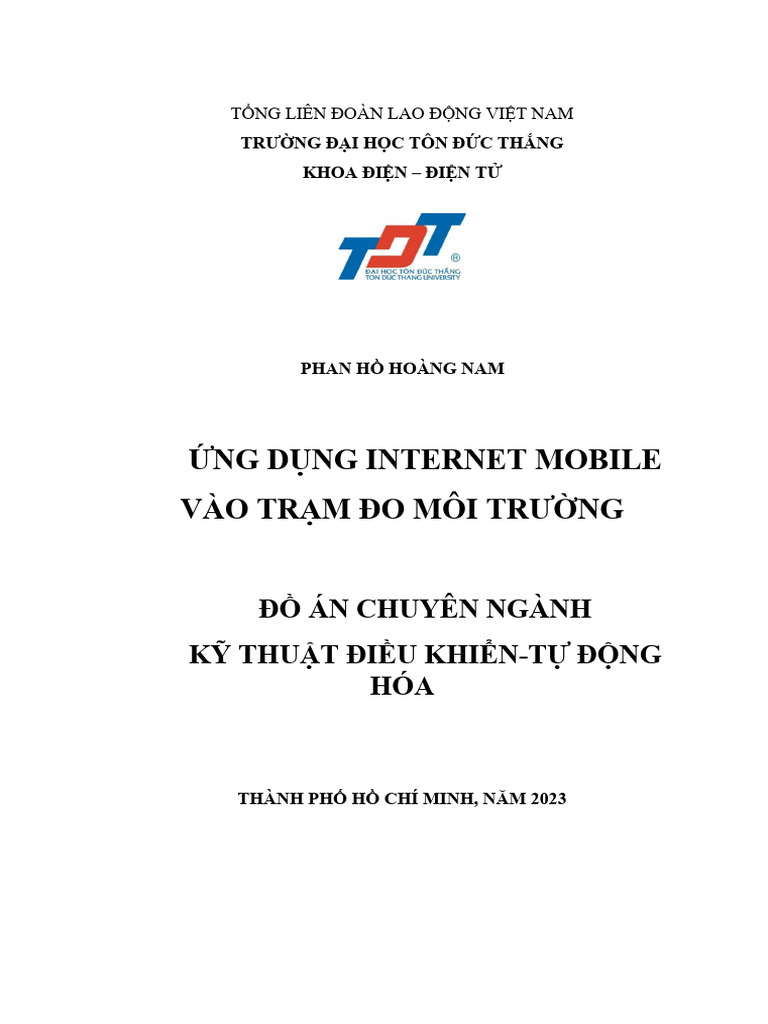NG D NG Internet Trong TR M Đo Môi Trư NG | PDF