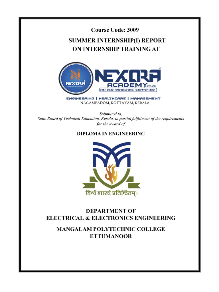 Internship Report. | PDF