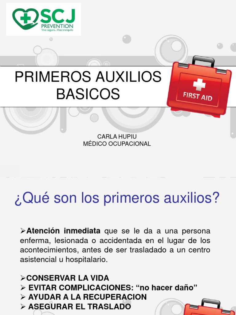 Primeros Auxilios Basicos - Carla Hupiu - para Imprimir | PDF | Reanimación cardiopulmonar ...