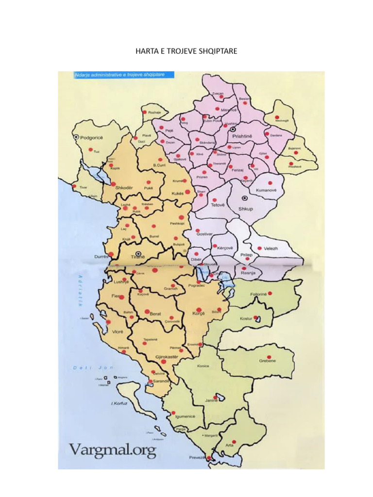 Harta e Trojeve Shqiptare | PDF