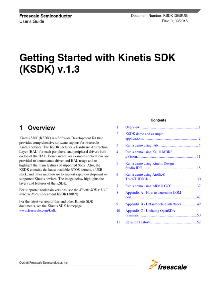 Getting Started With Kinetis SDK (KSDK) v.1.3 | PDF | Integrated Development Environment | Usb