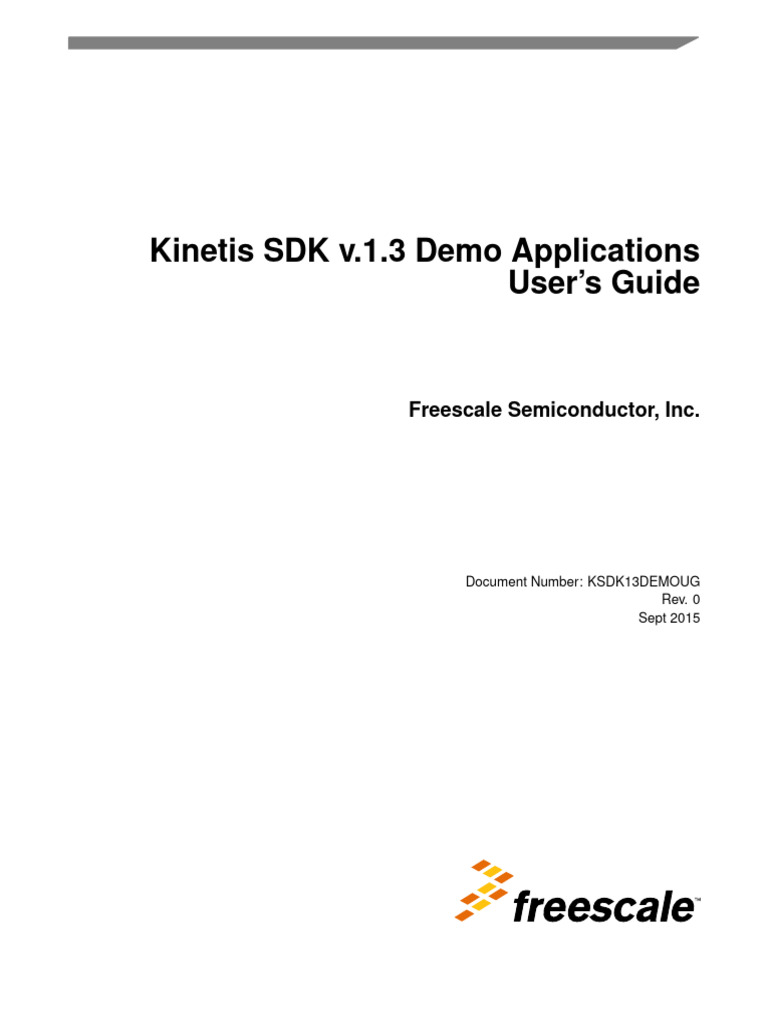 Kinetis SDK v.1.3 Demo Applications User's Guide | PDF | Analog To ...