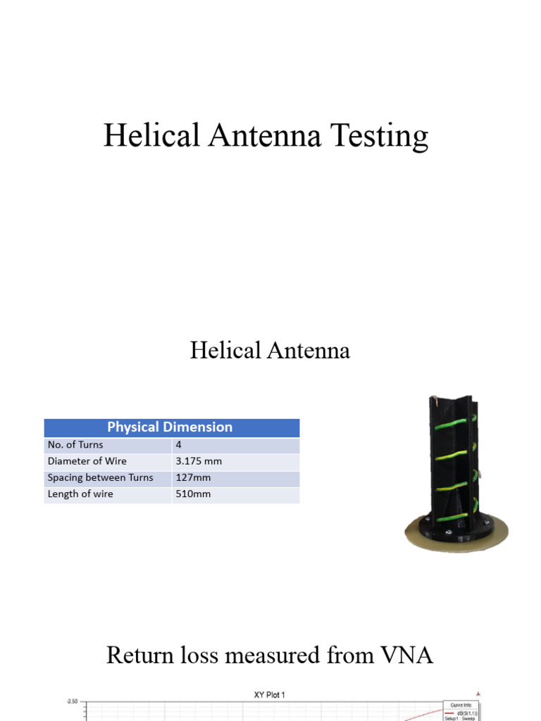 Helical Antenna Testing v2 | PDF | Antenna (Radio) | Radio