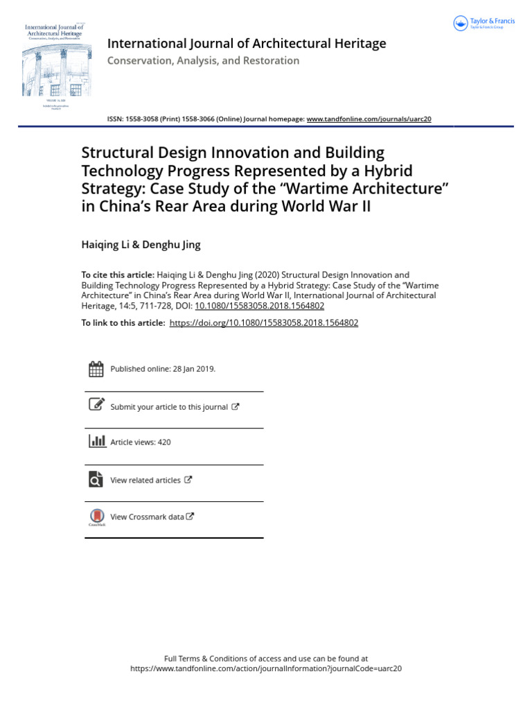 Structural Design Innovation and Building Technology Progress ...