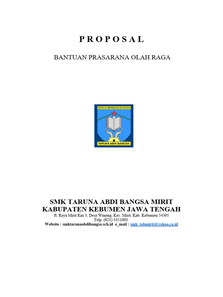 PROPOSAL Bantuan Sekolah | PDF