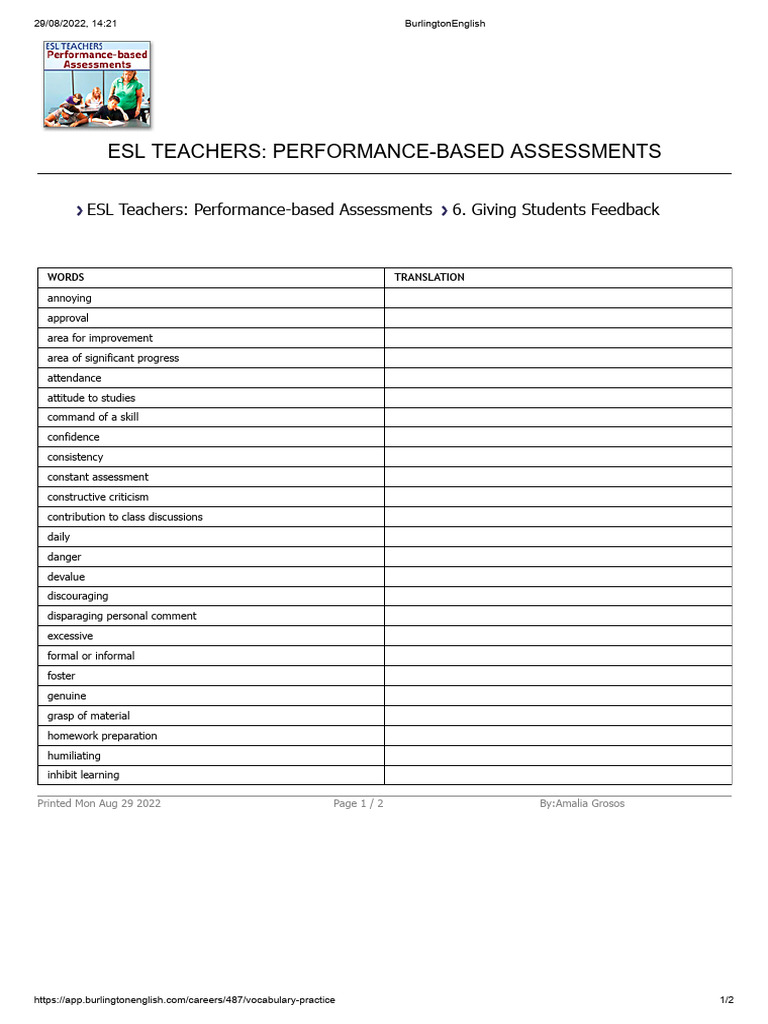 Giving Students Feedback | PDF
