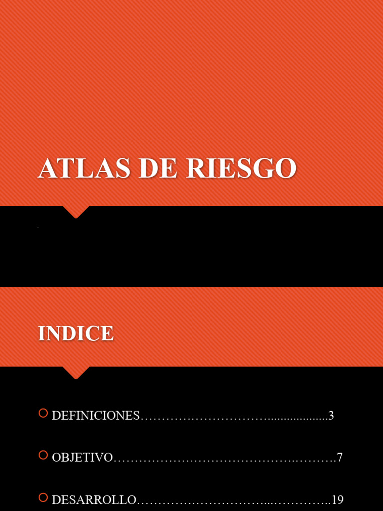 ATLAS DE RIESGO | PDF | Riesgo