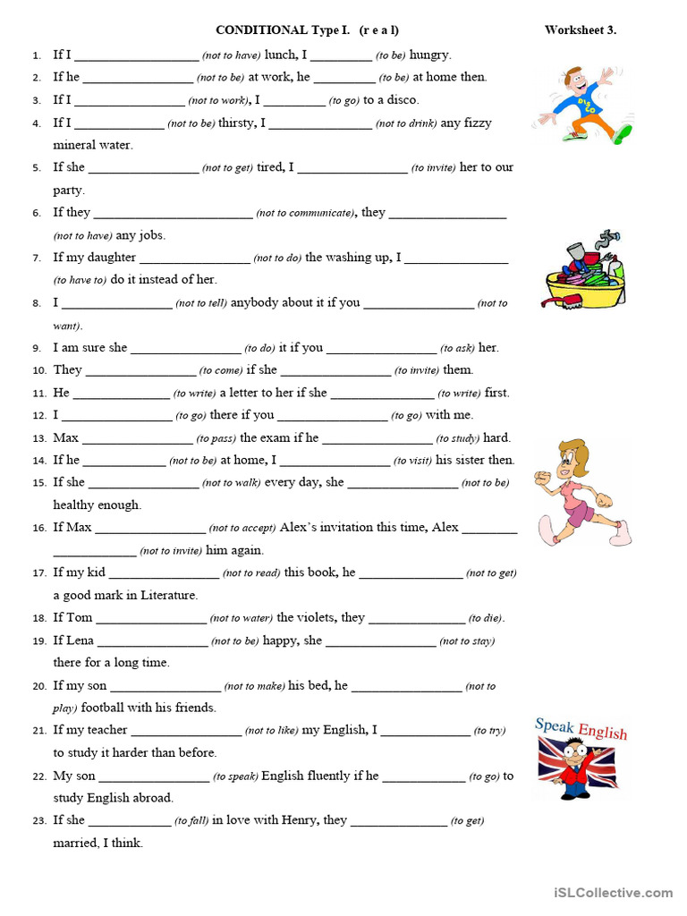 Conditional I Worksheet 3 | PDF