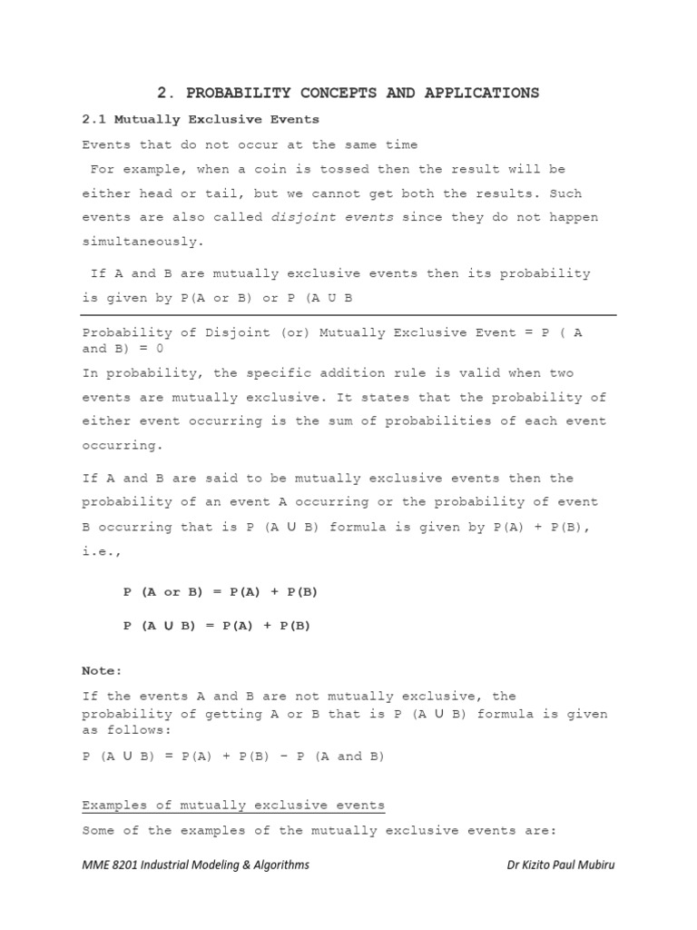 Mme 8201 2-Probability Concepts and Applications | PDF | Normal ...