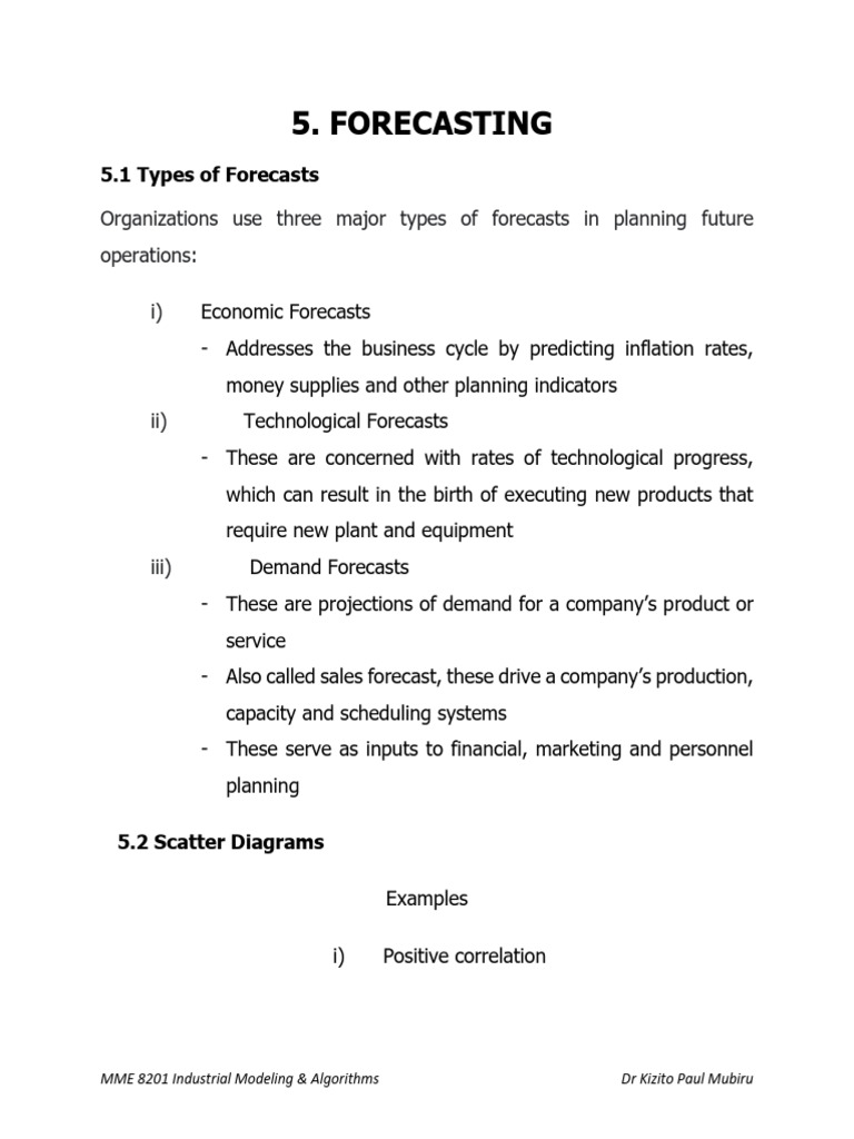 MME 8201-5-FORECASTING | PDF | Forecasting | Moving Average