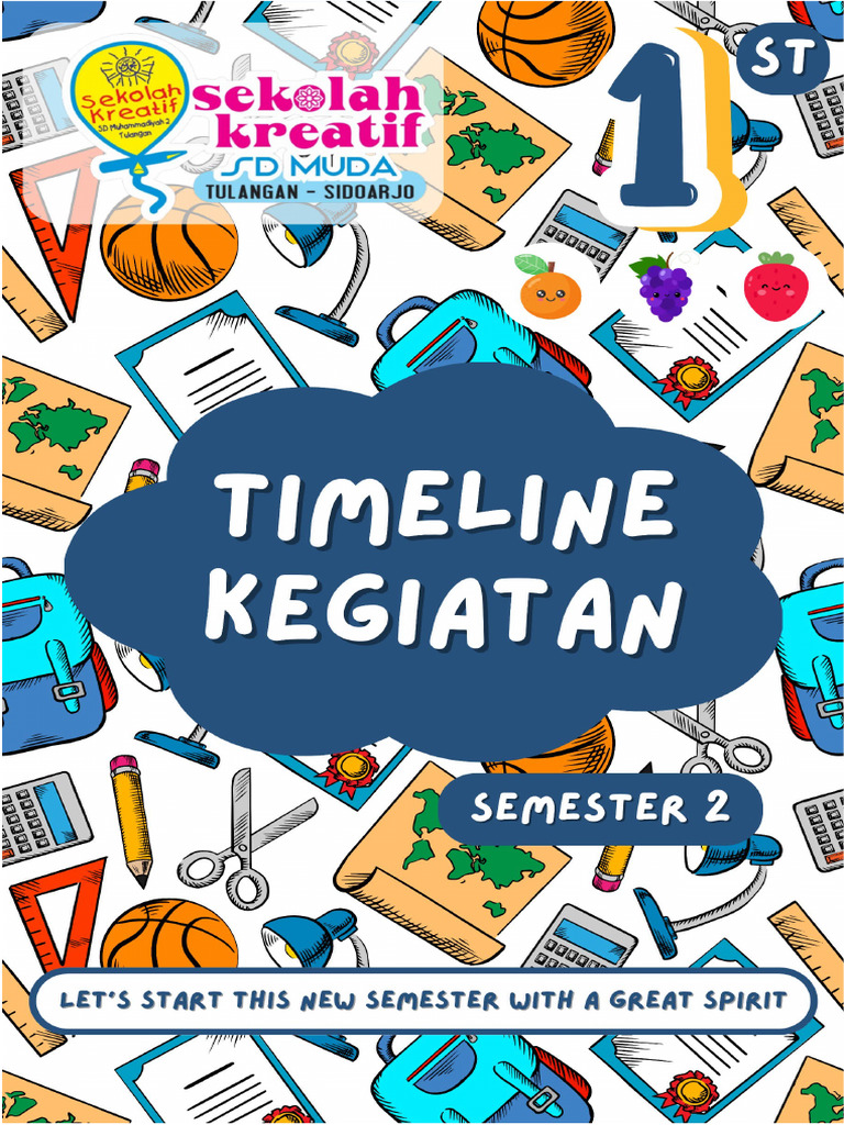 Timeline Kegiatan Kelas 1 Semester 2 (2023-2024) | PDF