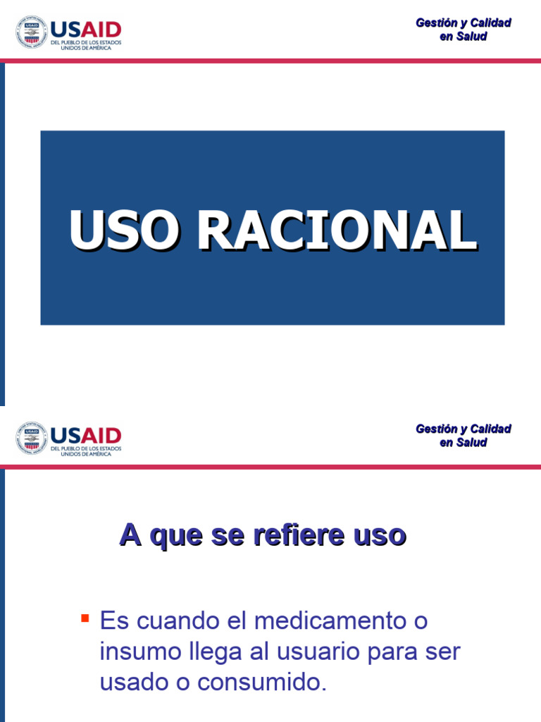 10 Uso Racional-Gcs | PDF