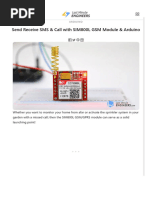 Using GSM SIM900 Arduino | PDF | Short Message Service | Arduino