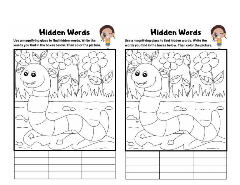 Worm Words 4TH Hidden | PDF