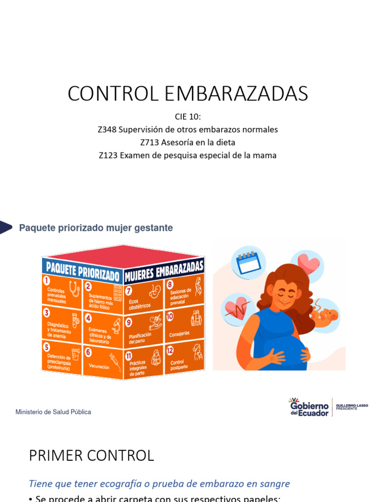 Control Prenatal | PDF | El embarazo | Parto