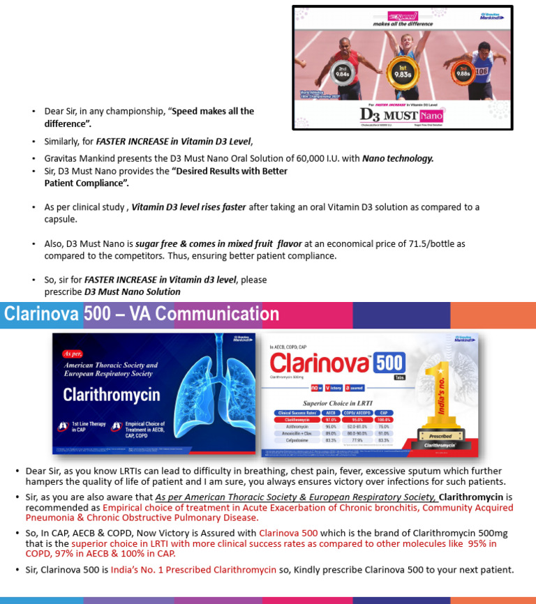 D3 Must Nano & Clarinova 500 Tab | PDF | Wellness