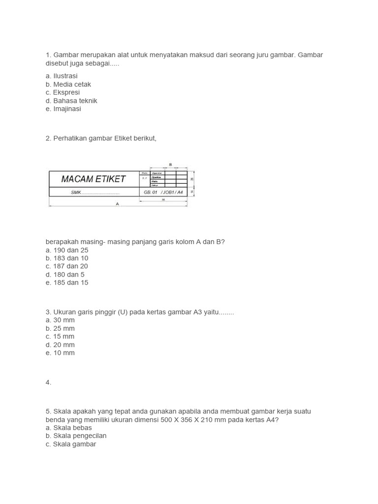 GTO Gambar Teknik Otomotif | PDF