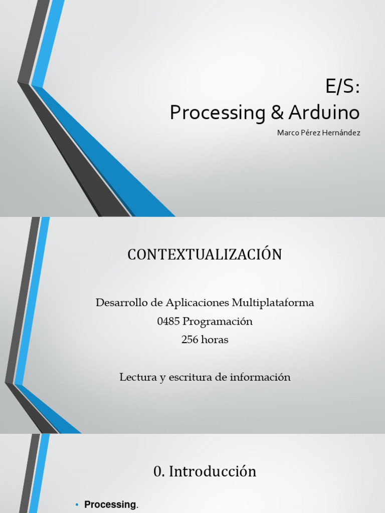 Processing Marco Perez | PDF | Arduino | Almacenador intermediario de datos