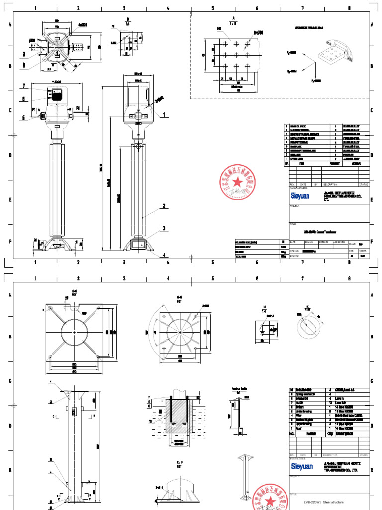 Current Transformer Support Calculation Note R0 | PDF | Transformer ...