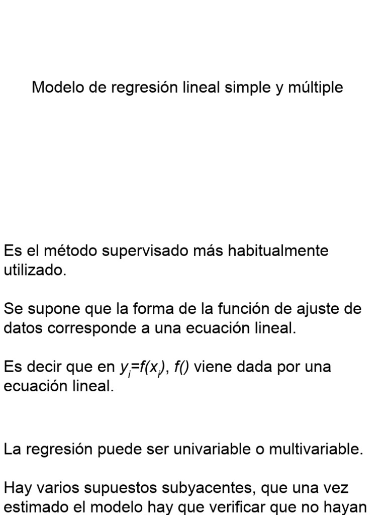 Econometria I - Regresión Lineal | PDF | Análisis de regresión | Regresión lineal