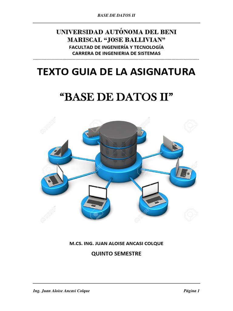 TEXTO Base de Datos II - Juan Ancasi 2023 | PDF | Bases de datos | Base ... TEXTO Base de Datos II - Juan Ancasi 2023 | PDF | Bases de datos | Base ...
