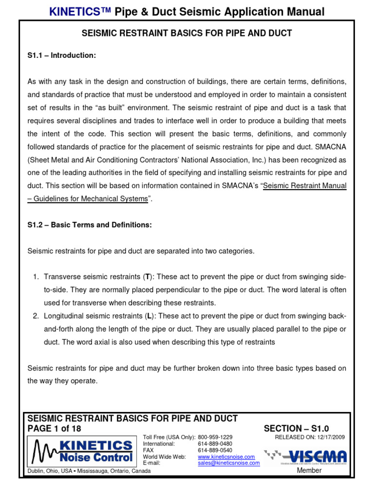 Restraint Location Rules | PDF | Pipe (Fluid Conveyance) | Duct (Flow)
