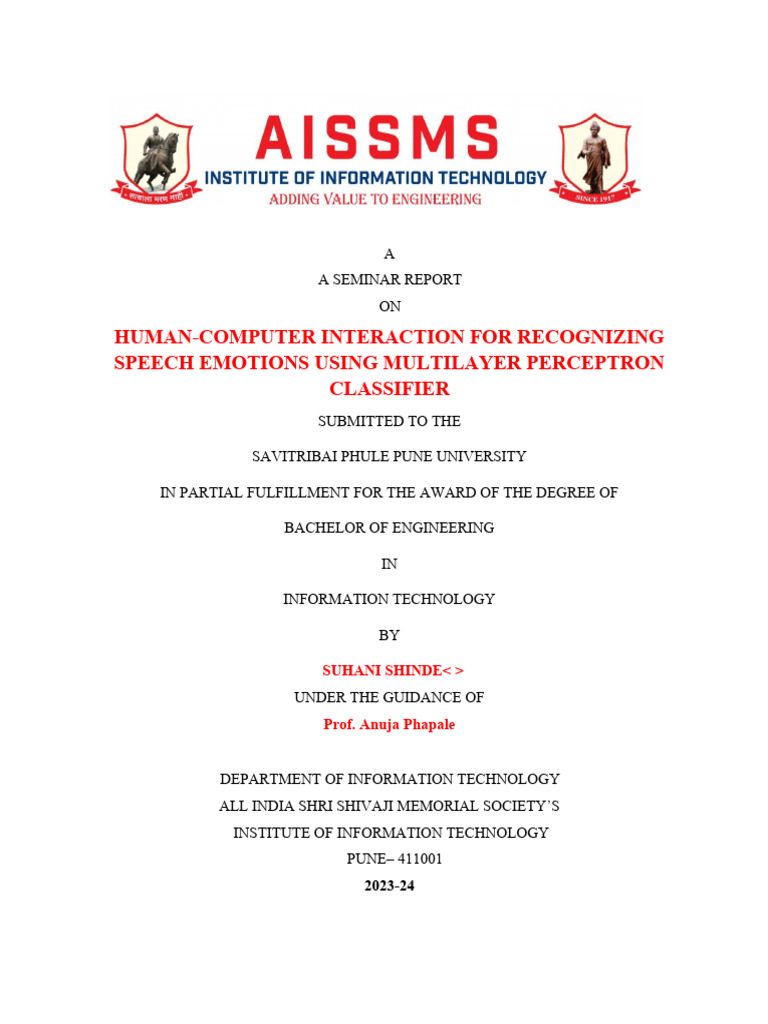 HCI Paper | PDF | Human–Computer Interaction | Deep Learning