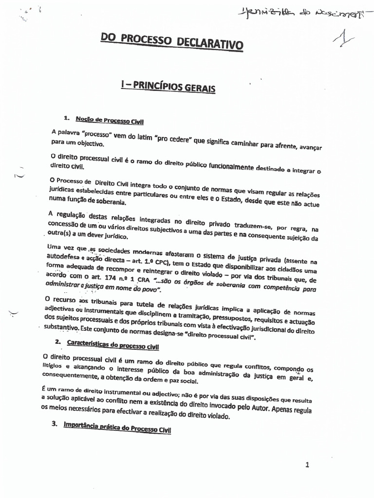Guia Processo Declarativo | PDF