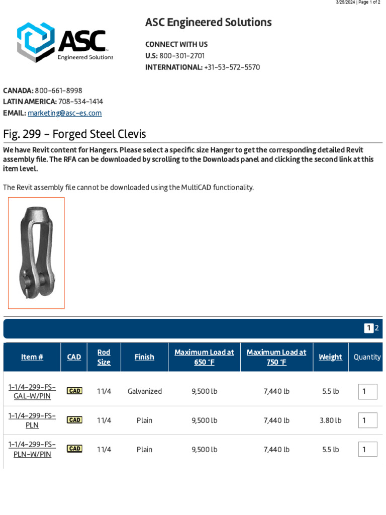 Fig 299-ForgedSteelClevis | PDF