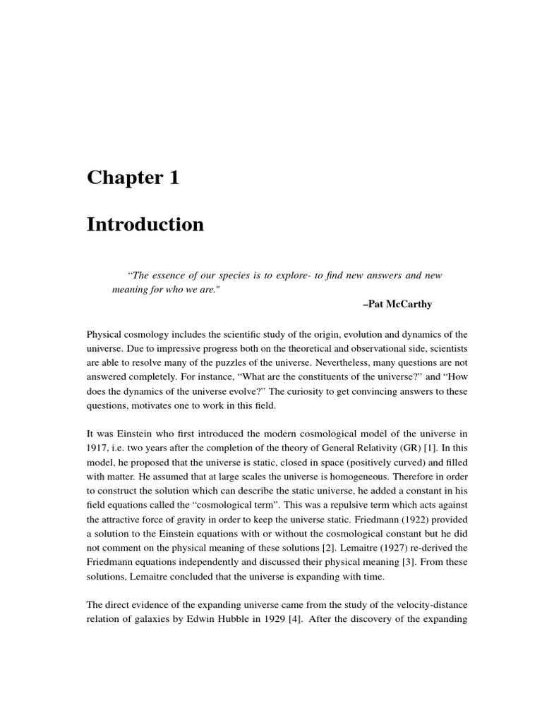 06 - Chapter 1 | PDF | Universe | Physical Cosmology