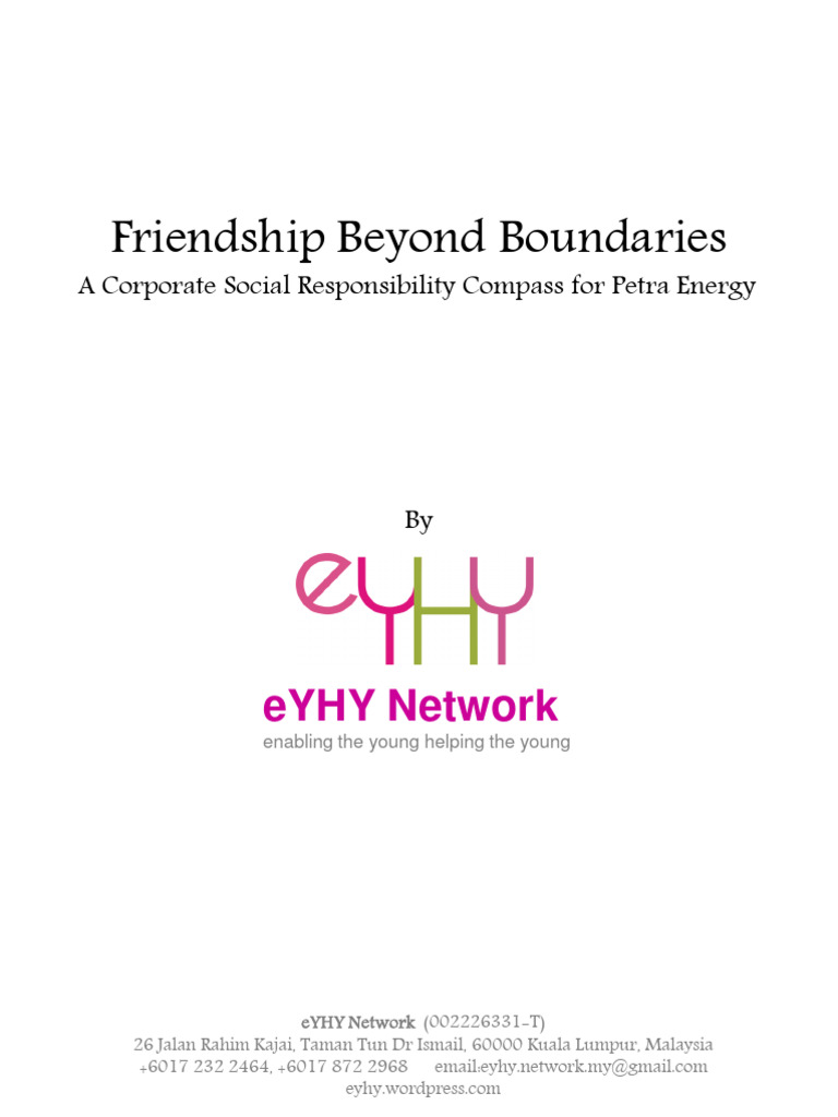 Friendship Beyond Boundaries Aug 2013 | PDF | Corporate Social ...