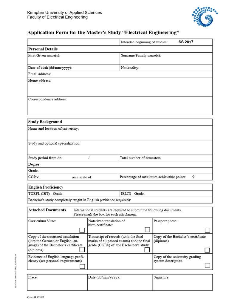 02a EE-Master-Application-Form a16m11d29 Formular 20161201 | PDF ...