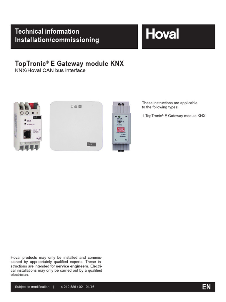 4 212 586 V02 Ma Tte-Gw-Knx en | PDF | Ip Address | Gateway ...