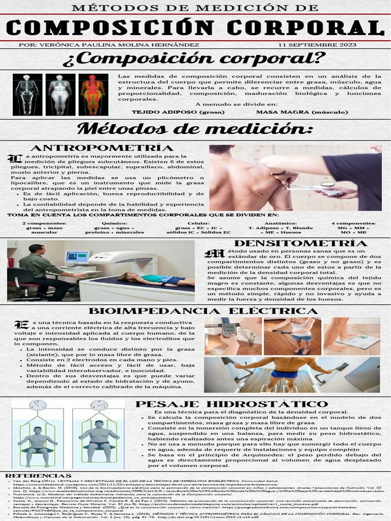 Métodos de Medición de Composición Corporal | PDF | Tejido adiposo