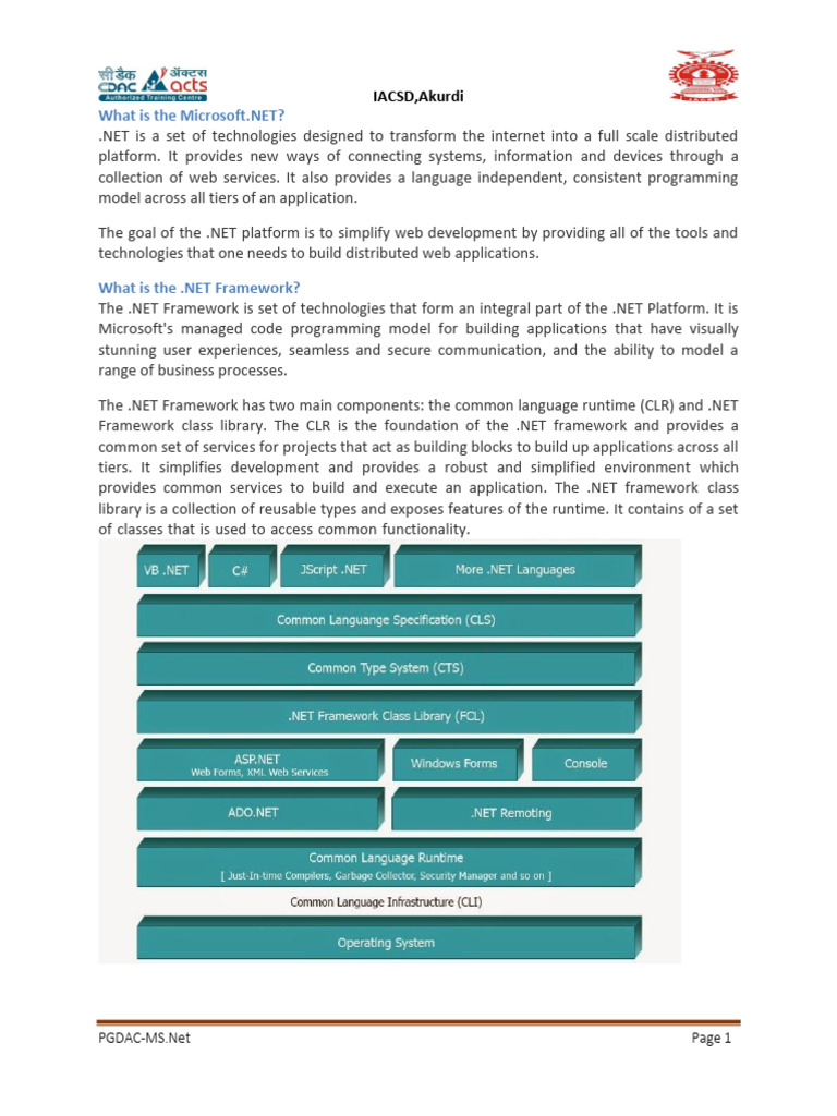 Dotnetnotes Pdf Method Computer Programming Class Computer Programming