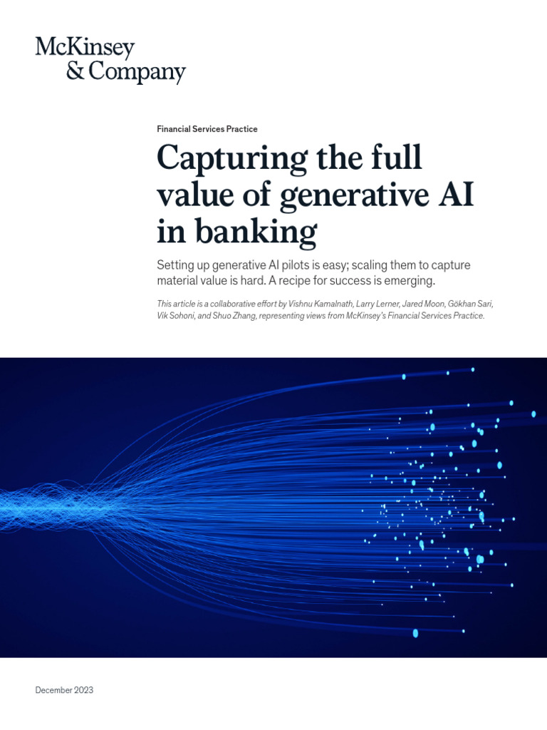 Maximizing Generative AI Value in Banking | PDF | Artificial ...