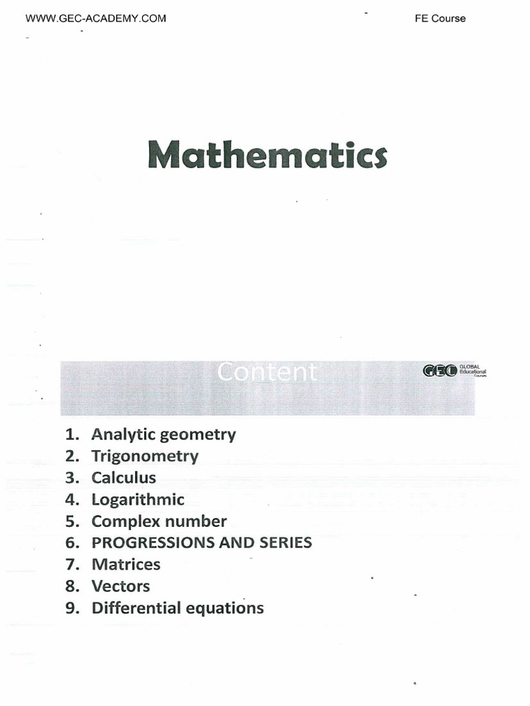 Mathematics | PDF