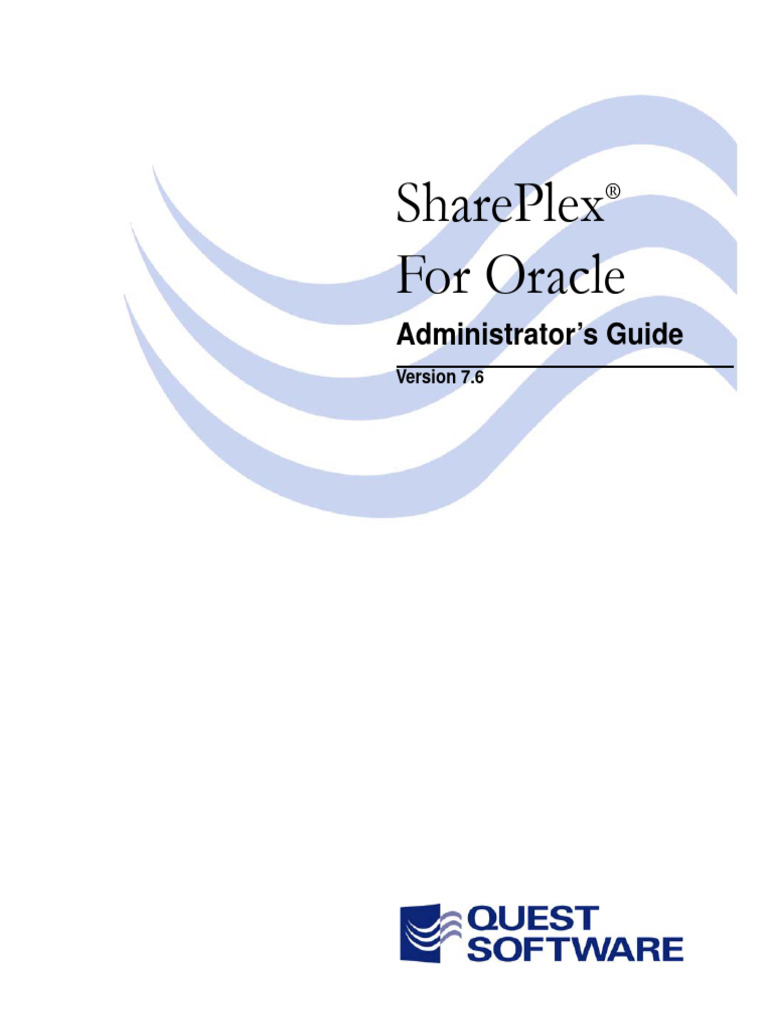SharePlex 7.6 Admin Guide | PDF | Replication (Computing) | Databases