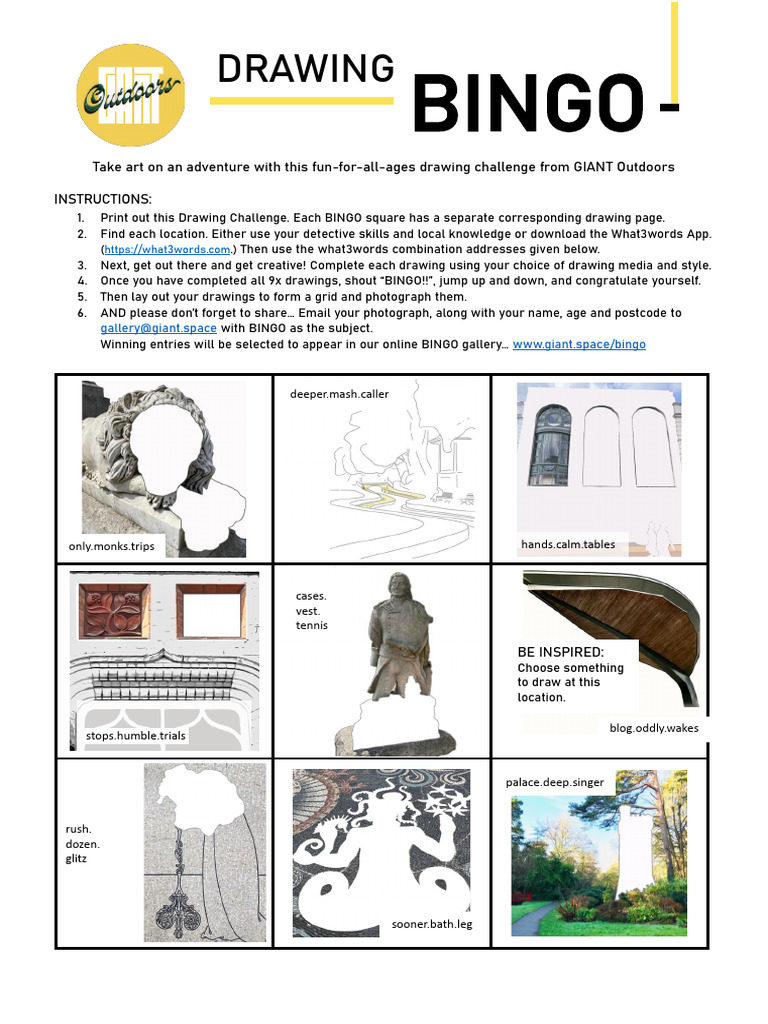 DRAWING+bINGO+(1) | PDF