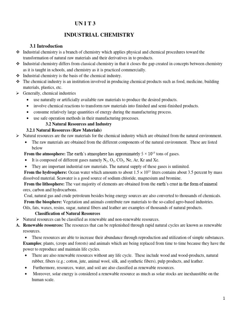 G -12 chemistry u-3 handout | PDF | Pulp (Paper) | Sodium Hydroxide
